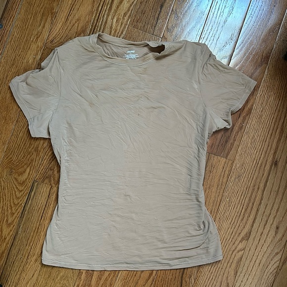SKIMS | Tops | Skims T Shirt In Beige Color | Poshmark